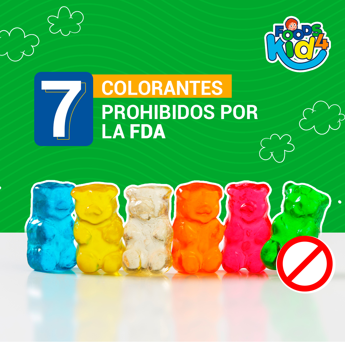7 Colorantes prohibidos por la FDA - Foods 4 Kid